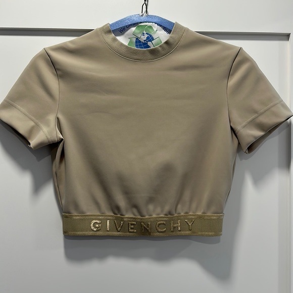 Givenchy | Tops | Givenchy Logo Crop Top | Poshmark